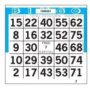 Single Face Bingo Paper - Package (3,000 Sheets) | Abbott Bingo ...