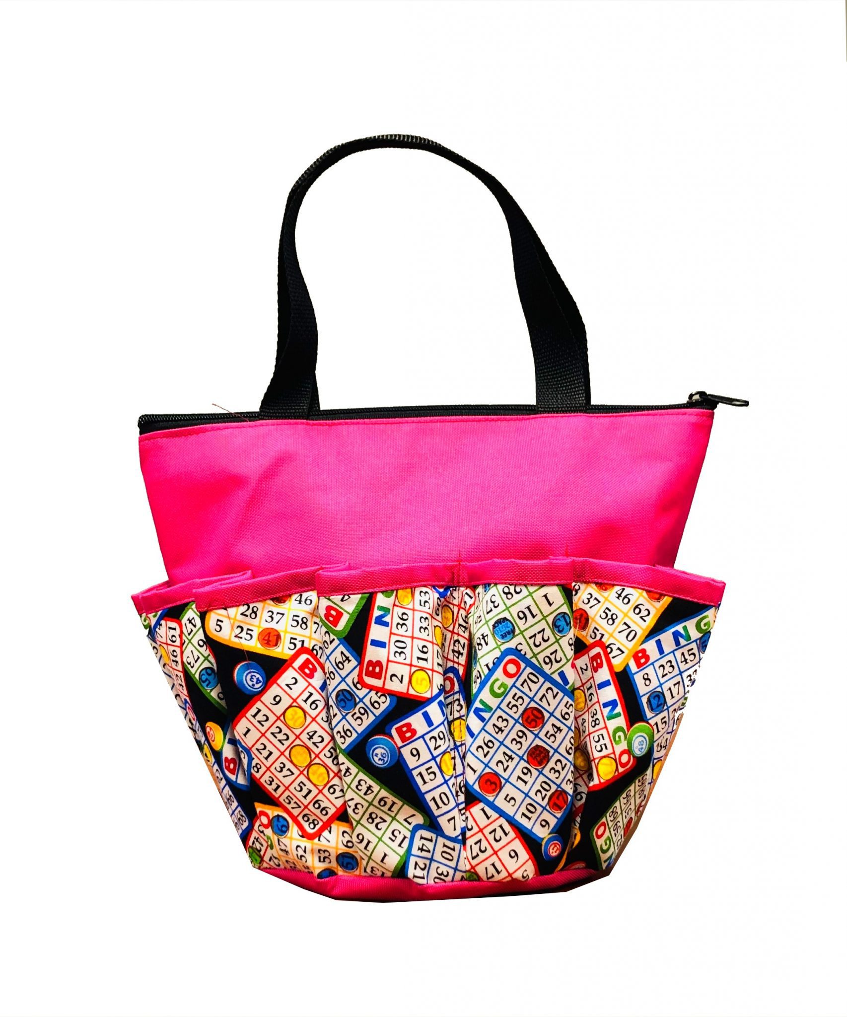 Bingo Chips 10 Pocket Dauber Bag w/Zipper - Pink | Abbott Bingo ...