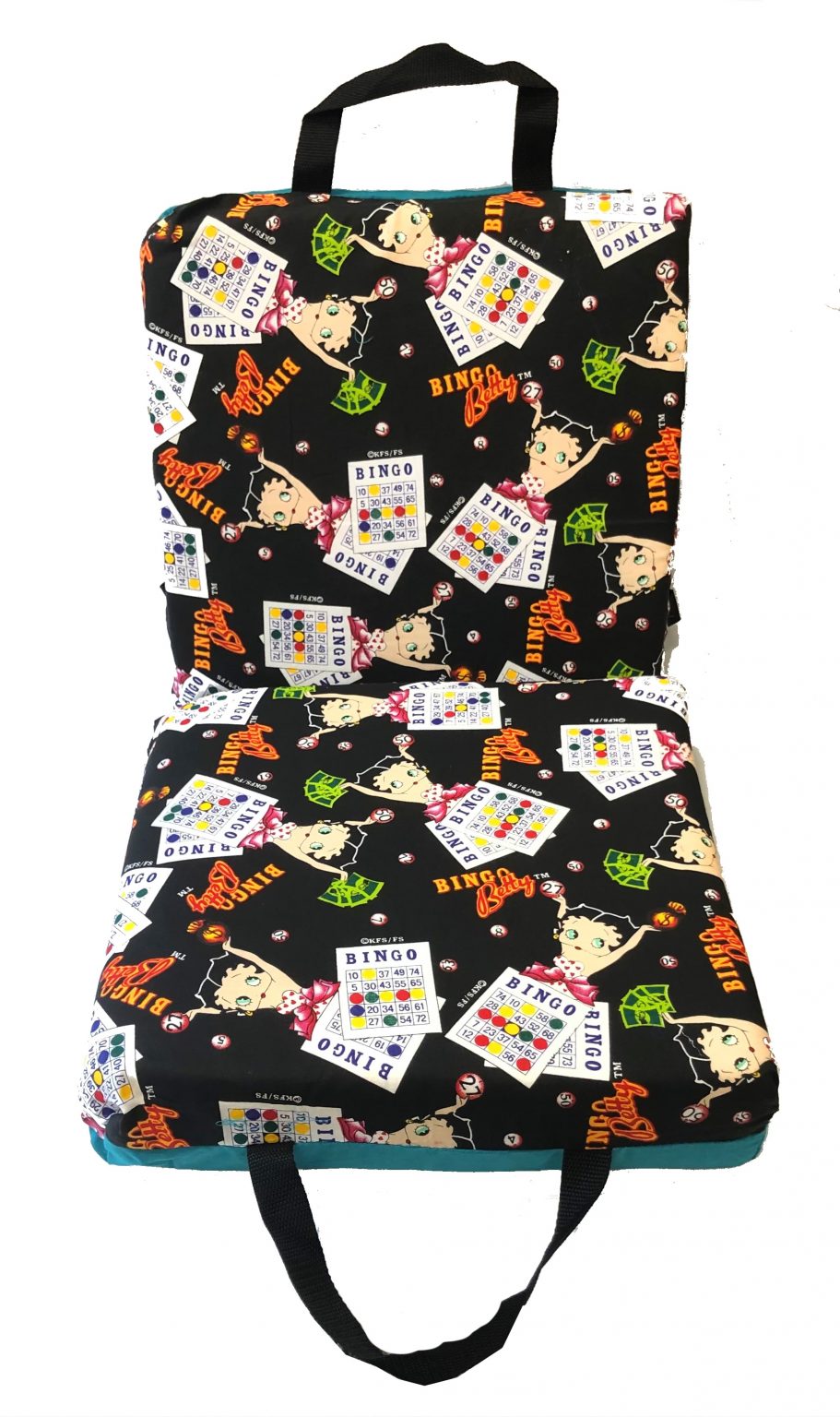 Bingo Betty Double Seat Cushion - Teal | Abbott Bingo Products | Bingo ...